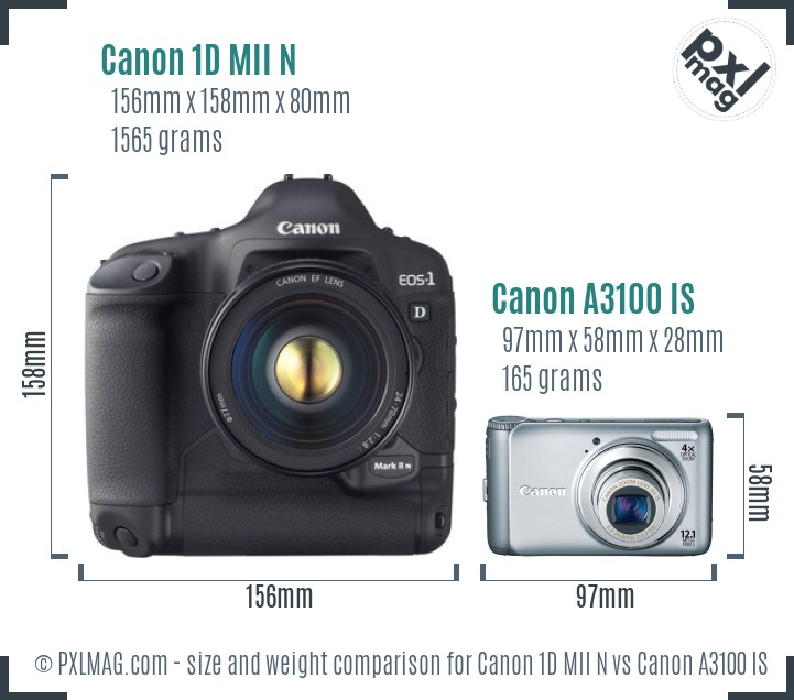 Canon 1D MII N vs Canon A3100 IS In Depth Comparison - PXLMAG.com