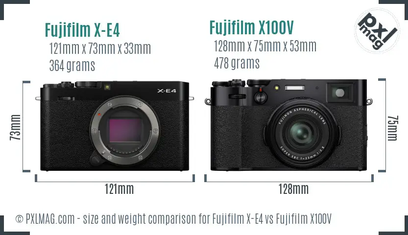Fujifilm X-E4 vs Fujifilm X100V Detailed Comparison - PXLMAG.com