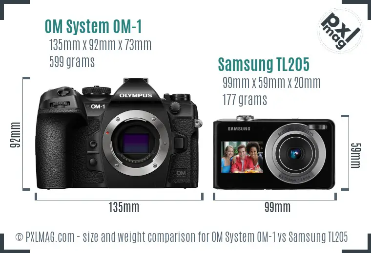 OM System OM-1 vs Samsung TL205 Detailed Comparison - PXLMAG.com